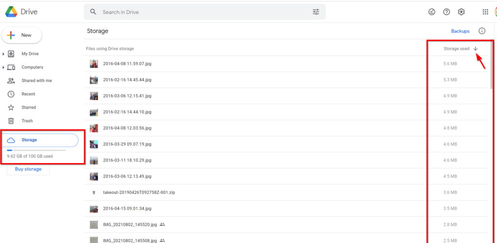 Google Drive - 3 Fastest Ways to Find Large Files